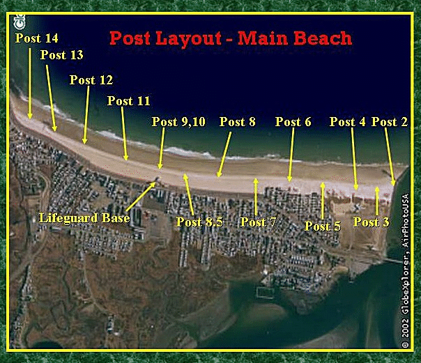 Hampton Beach Lifeguards - Aerial Maps of Post Layout